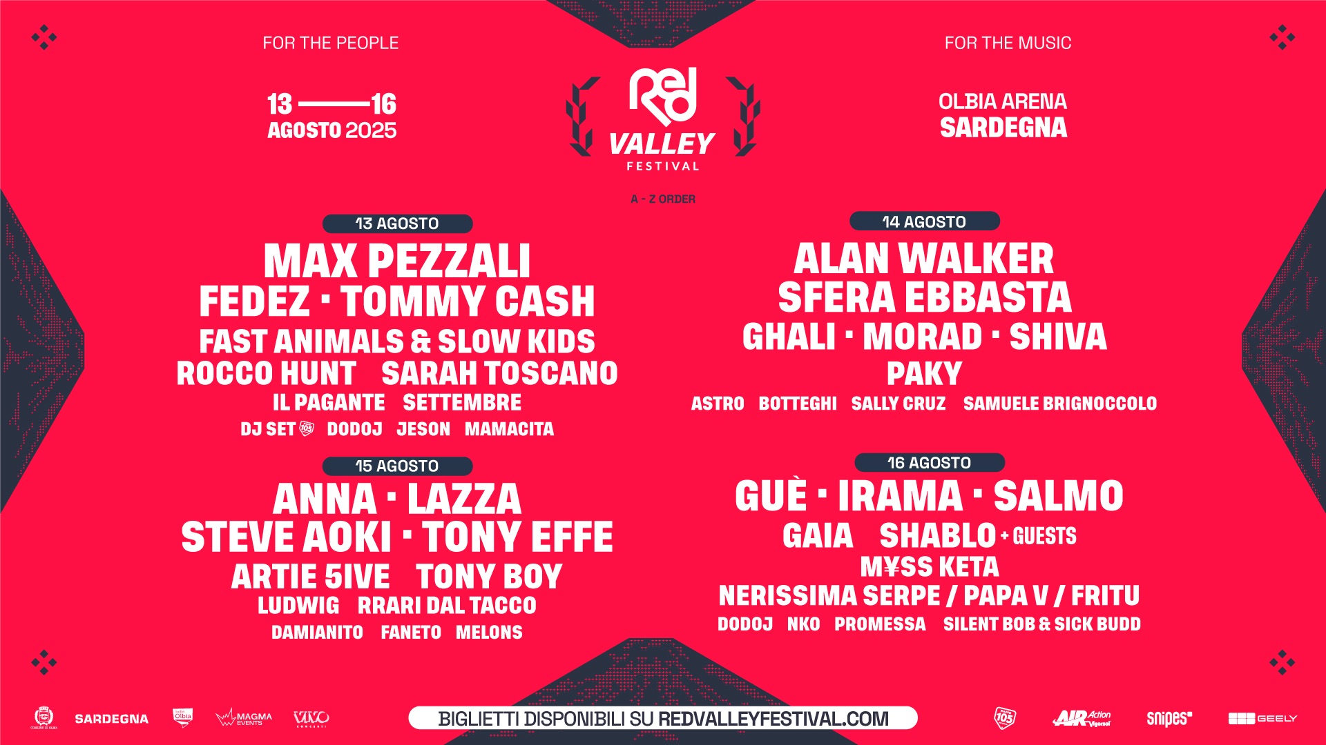 RED VALLEY FESTIVAL – 13/14/15/16 AGOSTO 2025 OLBIA – Sara Leoni